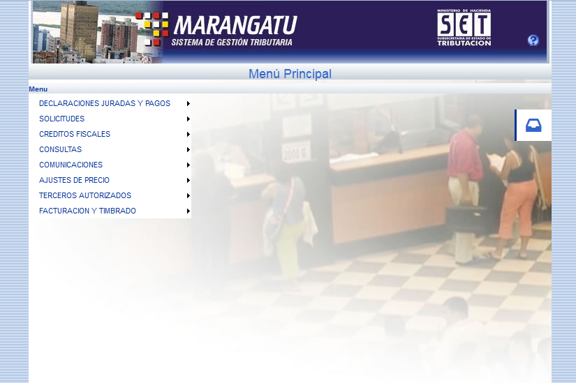 Sistema Marangatú de la SET estará fuera de línea por tres días ...