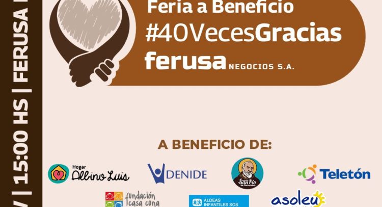 Ferusa celebra su 40.º aniversario con una feria 100% a beneficio de ...